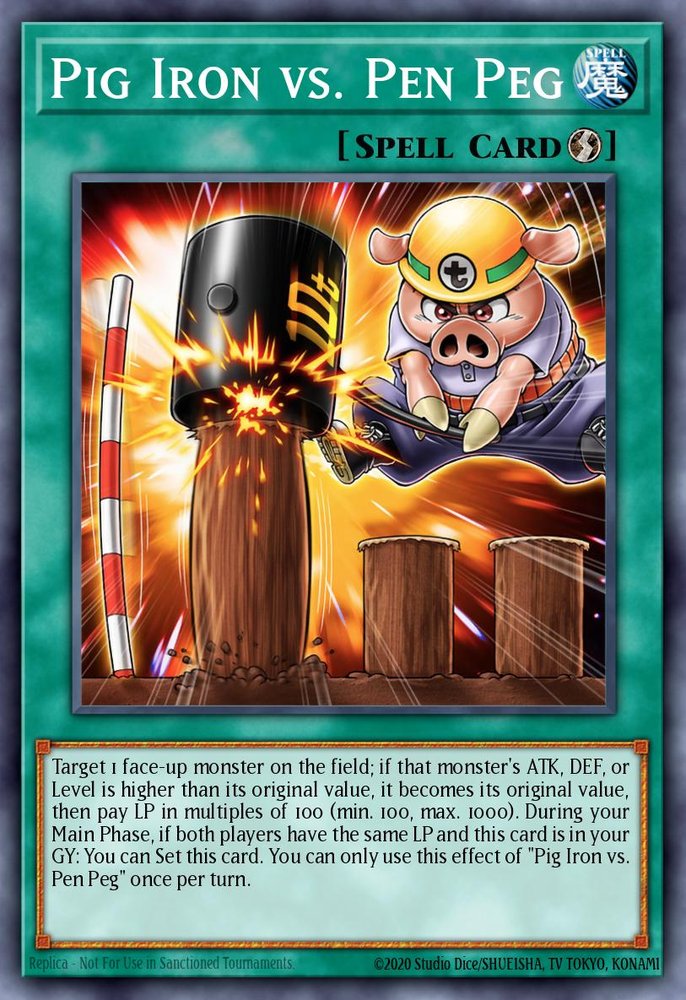 Pig Iron vs. Pen Peg * Common * CYAC-EN068 – El Rincón del Duelista