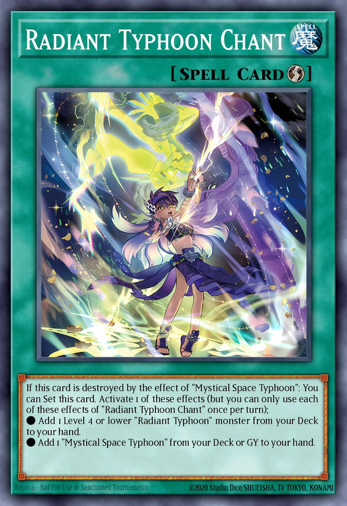 Radiant Typhoon Chant - Starlight Rare - Doom Of Dimensions – El Rincón del Duelista